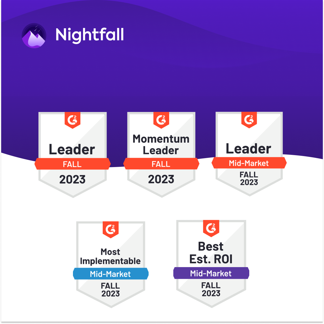 Nightfall Named A Leader in Data Loss Prevention (DLP) by G2 | Nightfall AI